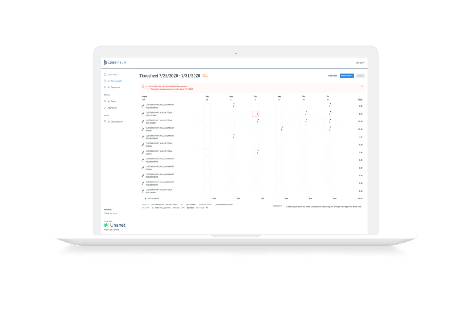 Unanet | ERP for GovCon