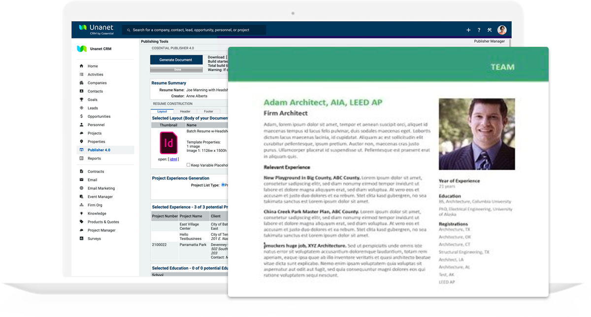 Unanet Crm For Aec