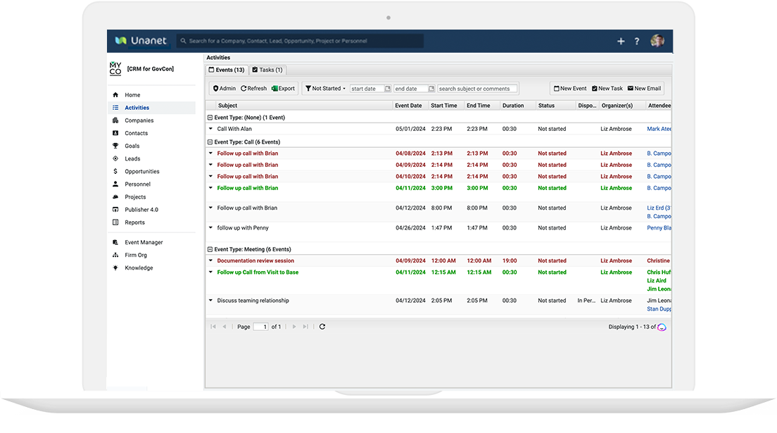 Capture Management | Unanet CRM by Cosential | Unanet
