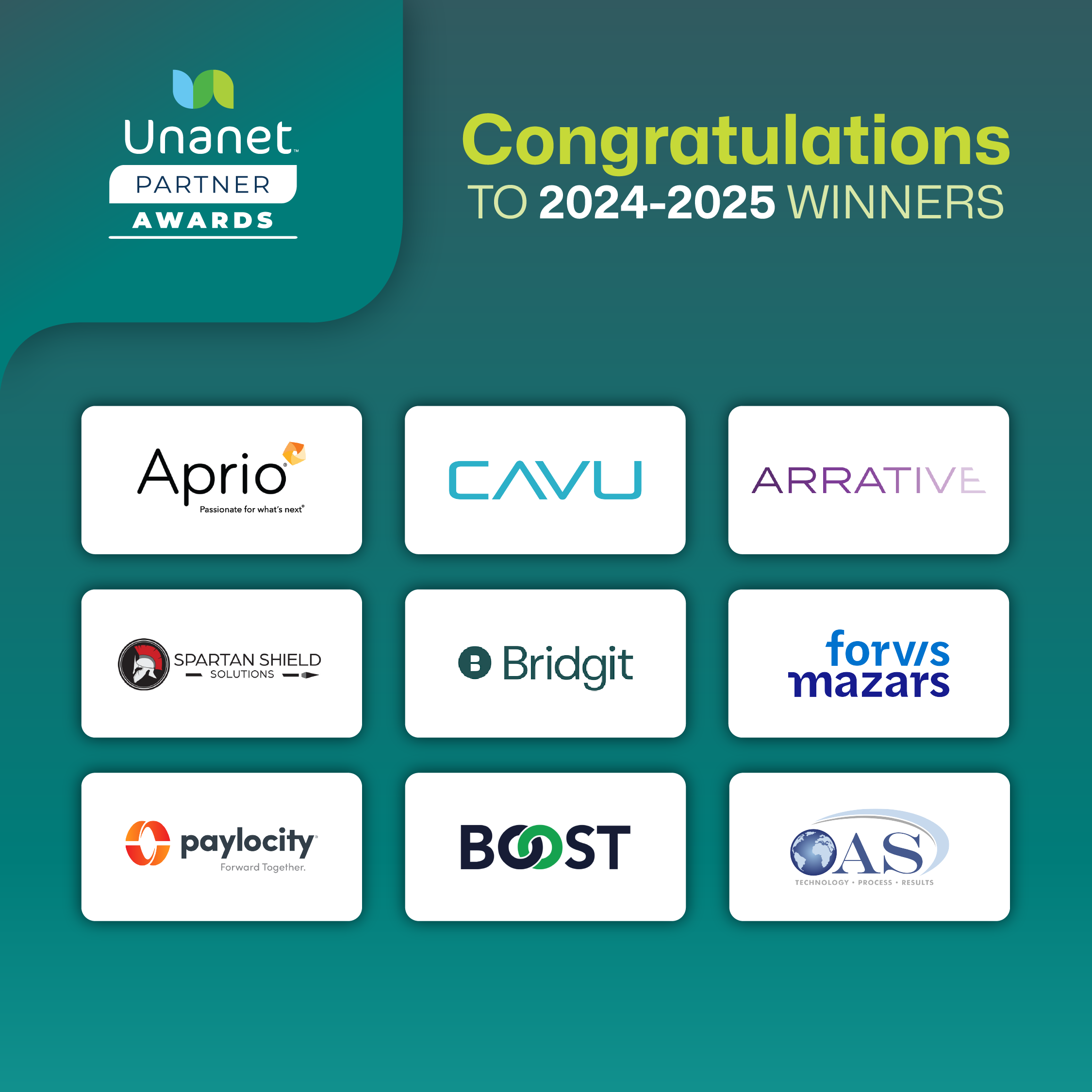 Unanet Announces 2024-2025 Partner of the Year Awards
